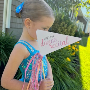My First Dance Recital Pennant Flag | Dance Recital Pennant Flag ...