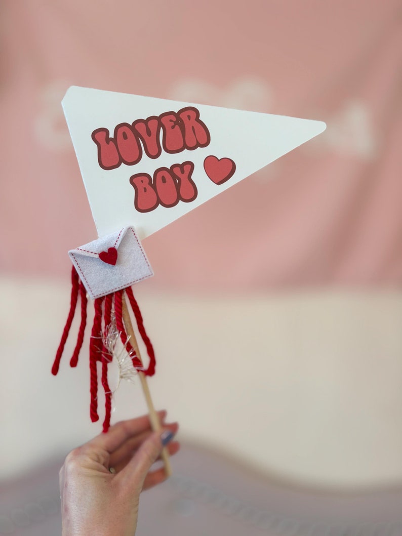 Valentine’s Day Pennant Flag | Love Basket Pennant Flag | Lover Boy ...