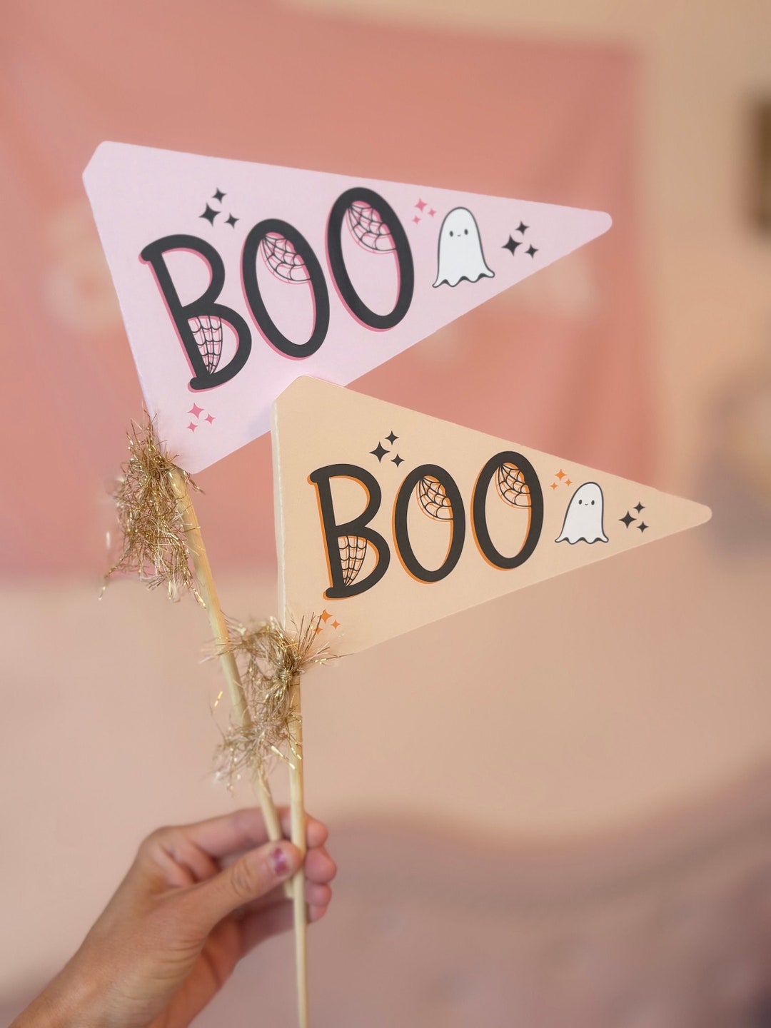 Boo Pennant Flag | Halloween Pennant Flag | Boo Basket Flag - Etsy
