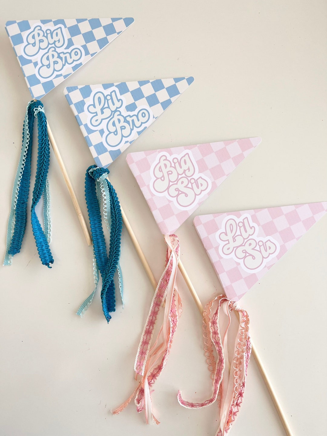 Big Brother/big Sister Pennant Flag Sibling Pennant Flag Big Brother ...