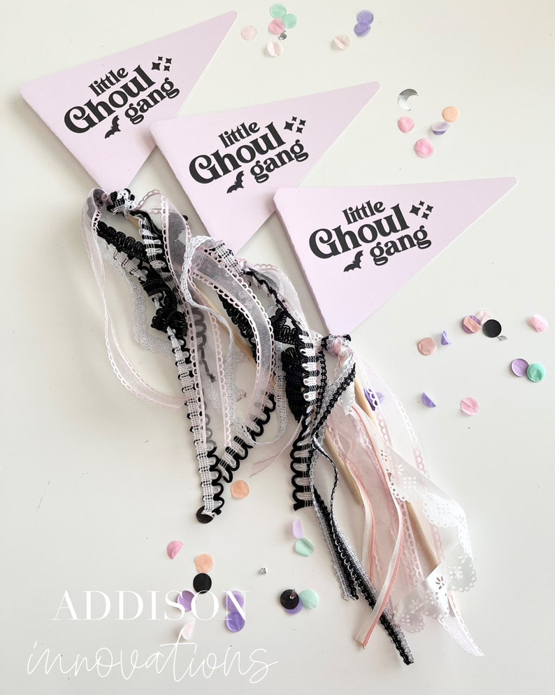 Ghoul Gang Pennant Flag | Halloween Pennant Flag | Boo Basket Flag - Etsy