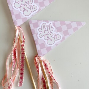 Big Brother/big Sister Pennant Flag Sibling Pennant Flag Big Brother ...