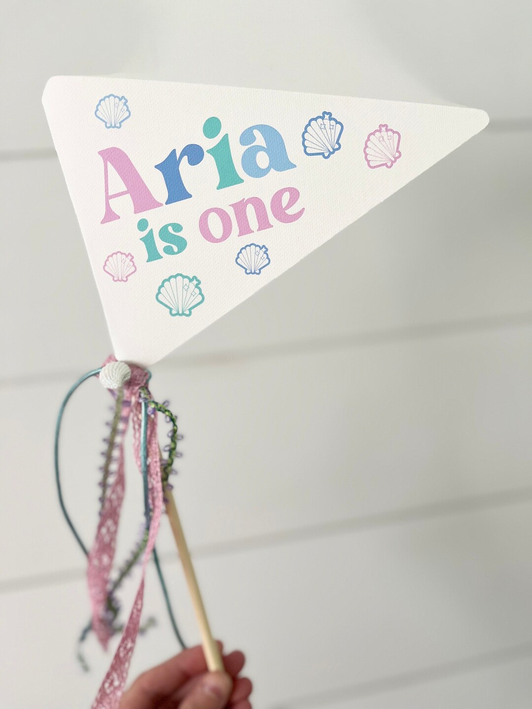 Mermaid Kids Pennant Flag | Mermaid Birthday Party | Girls Birthday ...