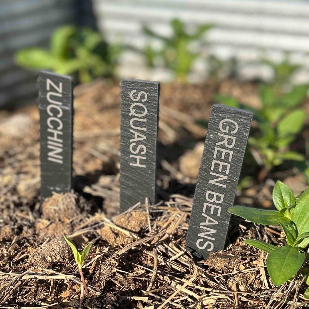 Custom Laser Engraved Slate Garden Stake – Personalized Outdoor Marker ...
