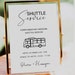 Elegant Wedding Shuttle Sign Template, Printable Wedding Shuttle ...