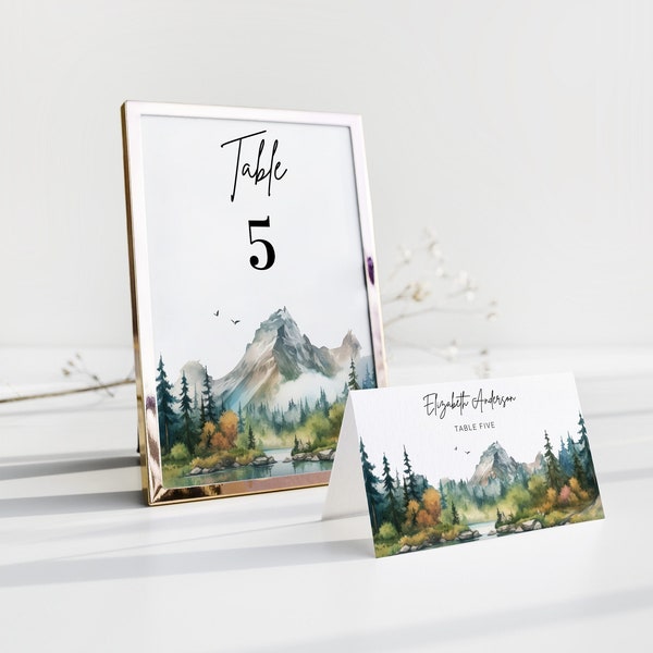 Mountain Table Numbers - Etsy