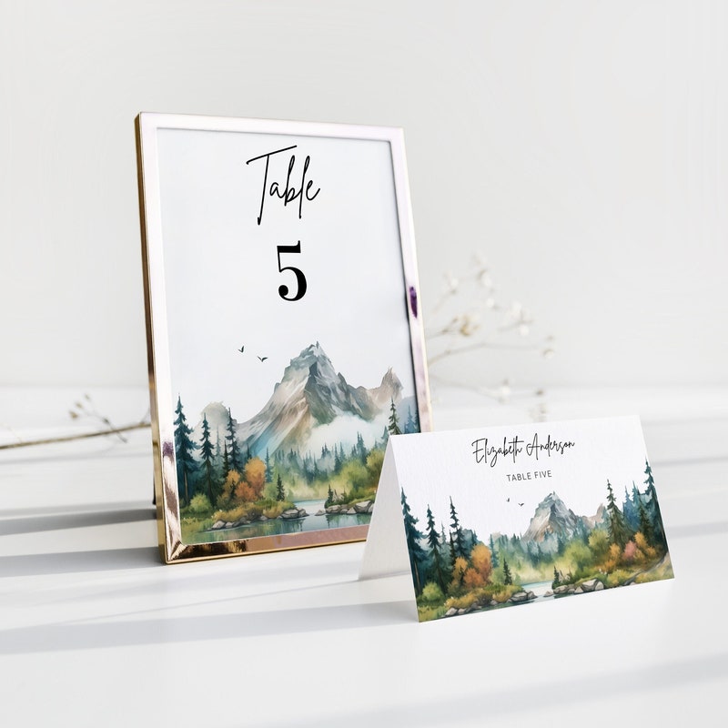 Mountain Table Numbers - Etsy
