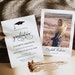 Modern Photo Graduation Invitation Template, Class Of, High School ...