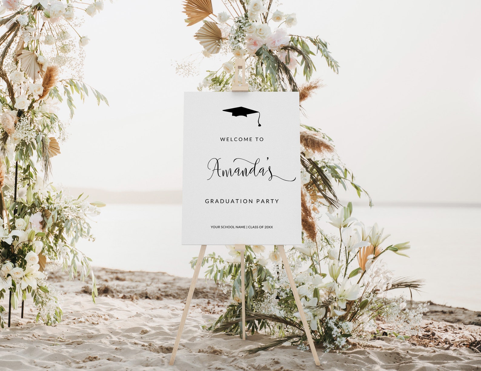 Modern GRADUATION Welcome Sign Template, Celebrate Your Graduate With a ...