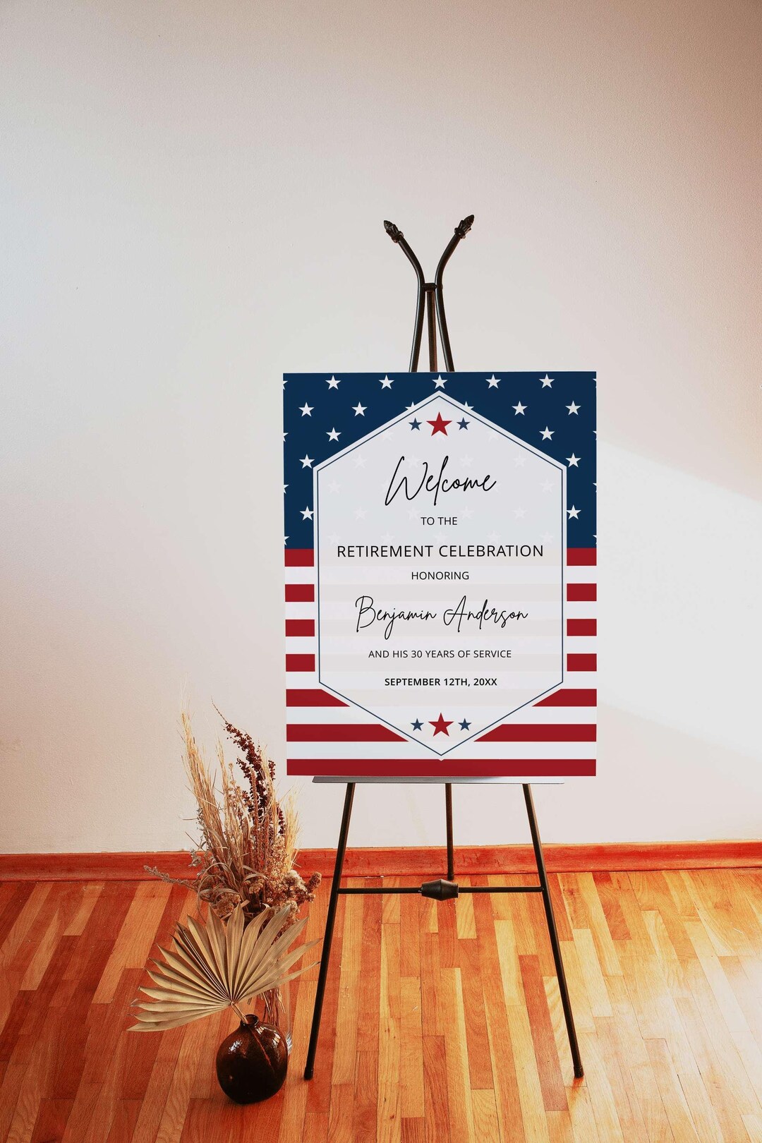 Retirement Party Welcome Sign Template, Editable Retirement Sign ...