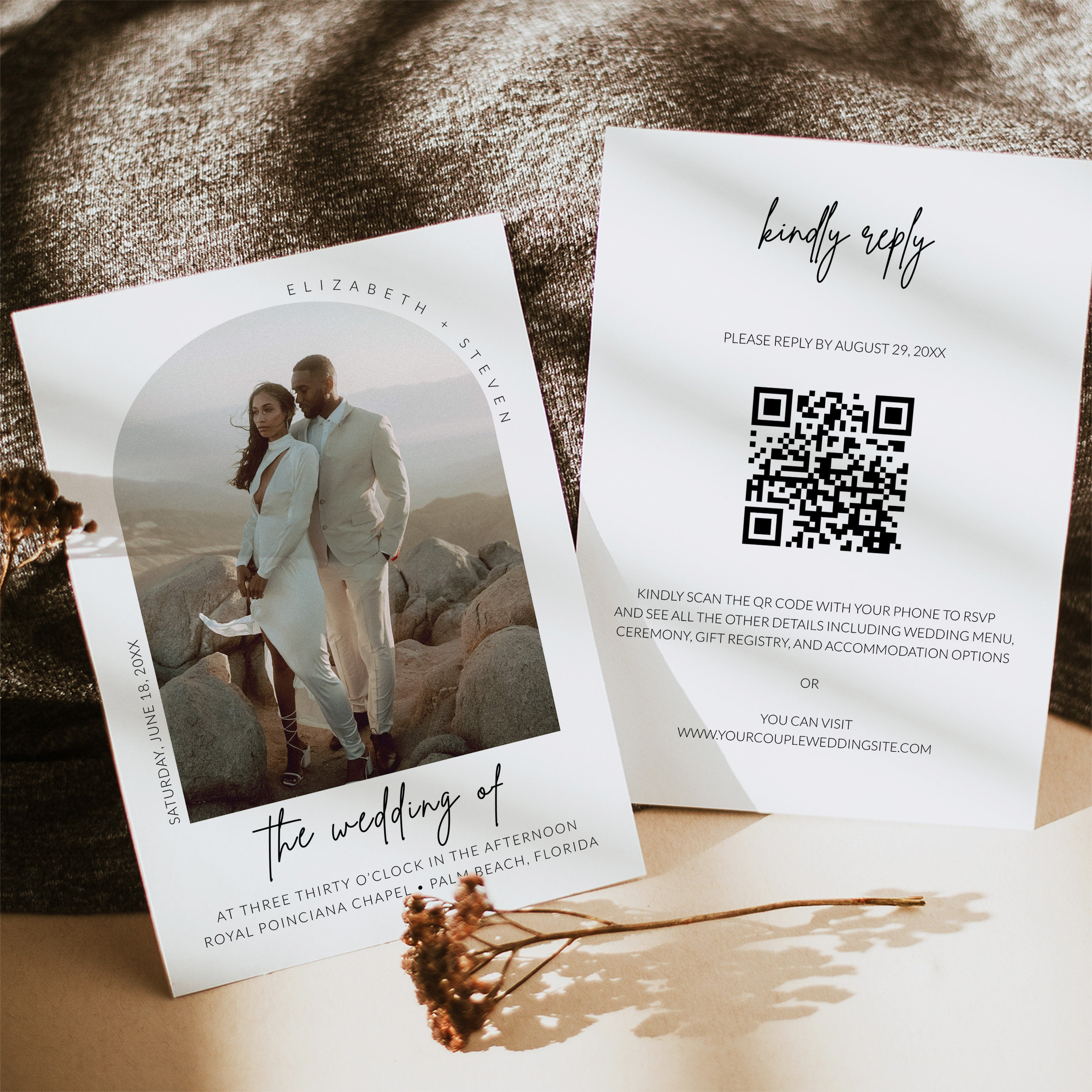 Whimsical Arched Frame Photo QR Code RSVP Wedding Invitation - Etsy Whimsical Arched Frame Photo QR Code RSVP Wedding Invitation - Etsy