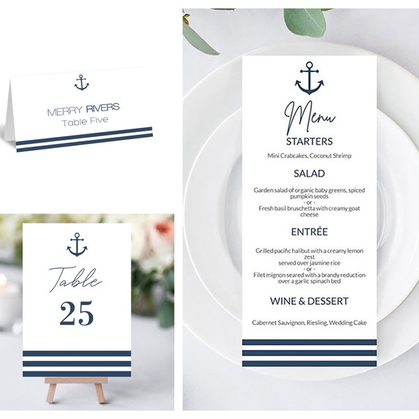 Nautical Table Numbers - Etsy