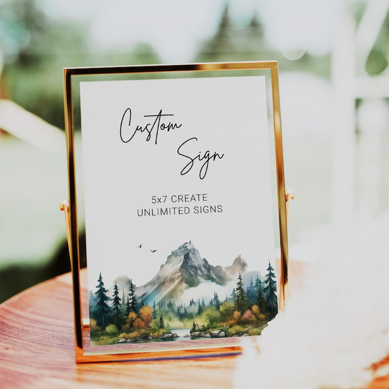 Mountain Table Numbers - Etsy