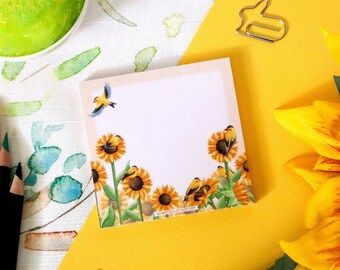 Sunflower Post It Notes - Etsy