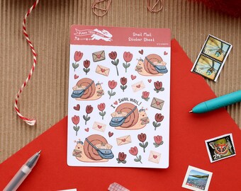 Snail Mail Stickers - Etsy