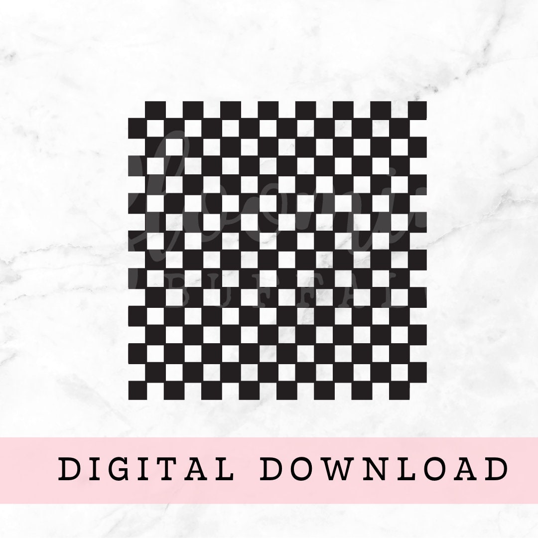 Checkered Pattern SVG, Engraving Pattern SVG, Checkerboard Pattern ...