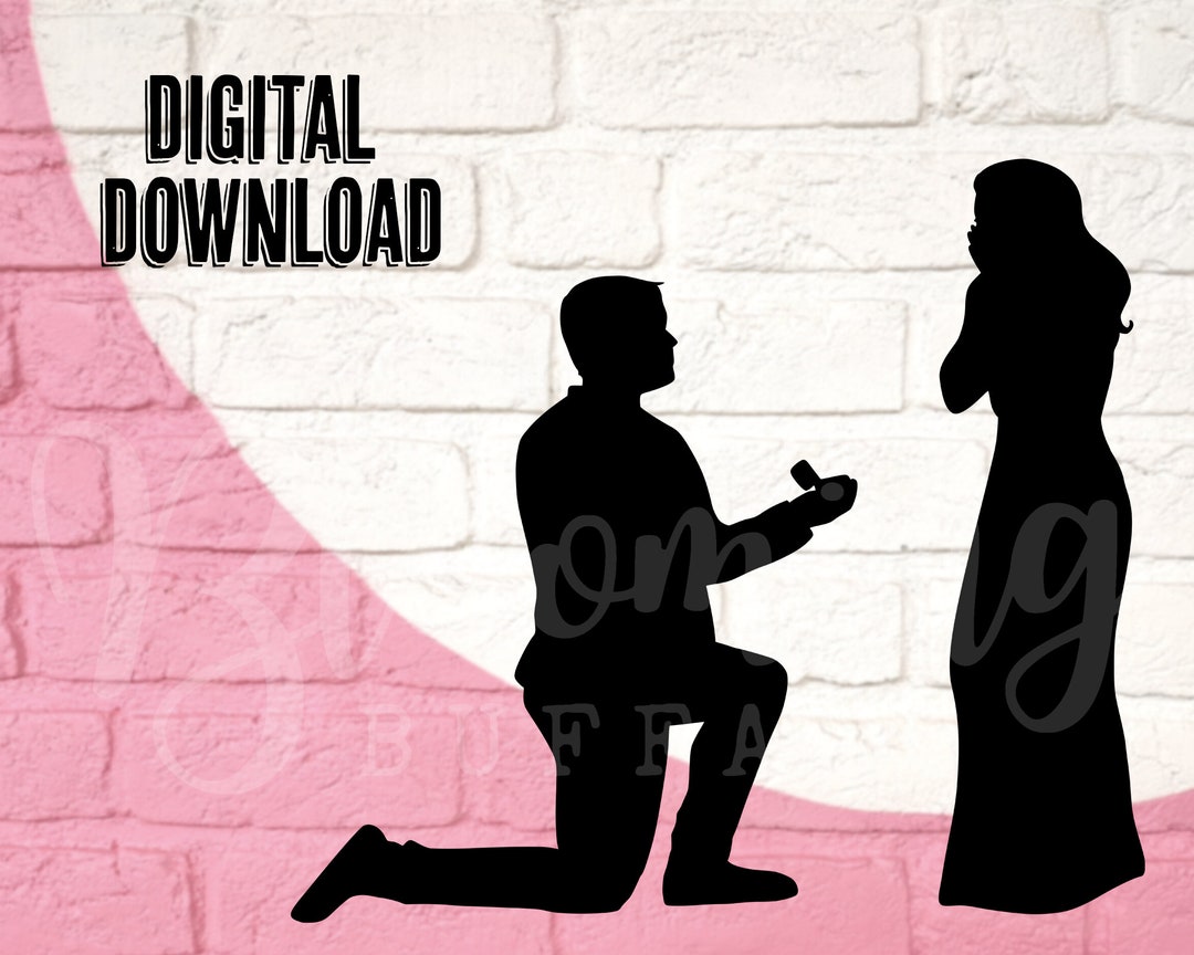 Proposal Silhouette SVG Instant Digital Download - Etsy