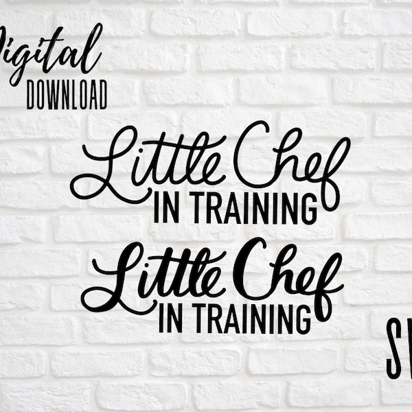 Chef in Training Svg - Etsy