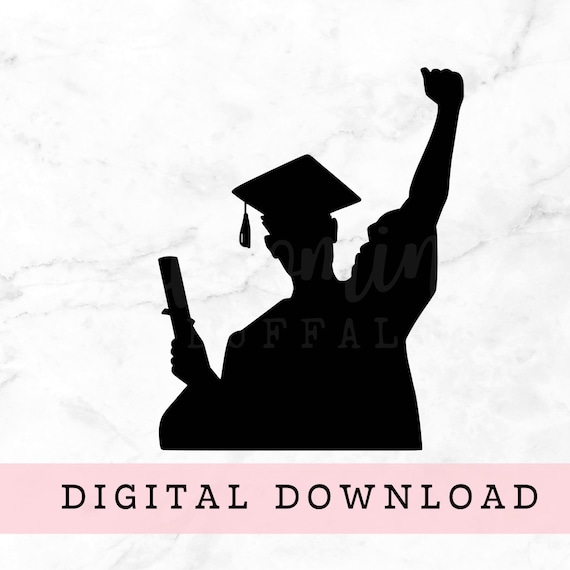 High School Graduate Silhouette Silhouette Of Graduates Stock Photos
