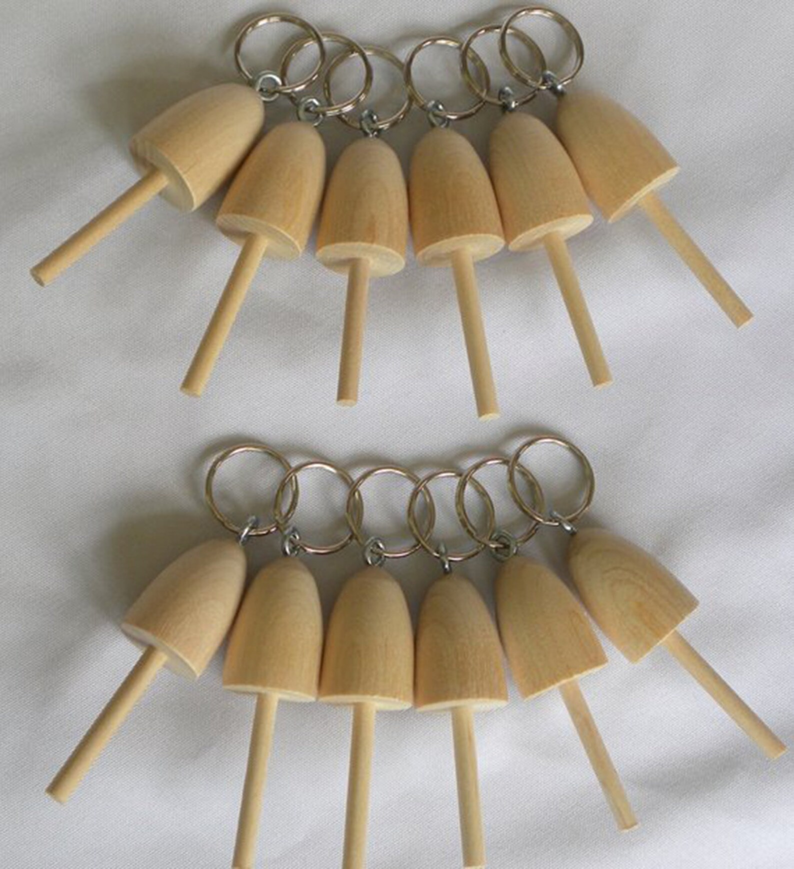 Lobster Buoy Key Chains, Wooden Unfinished DIY Wedding Favors, Set of ...