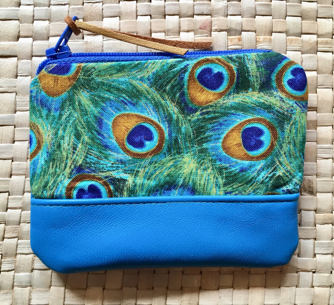 Peacock Feather Wallet - Etsy
