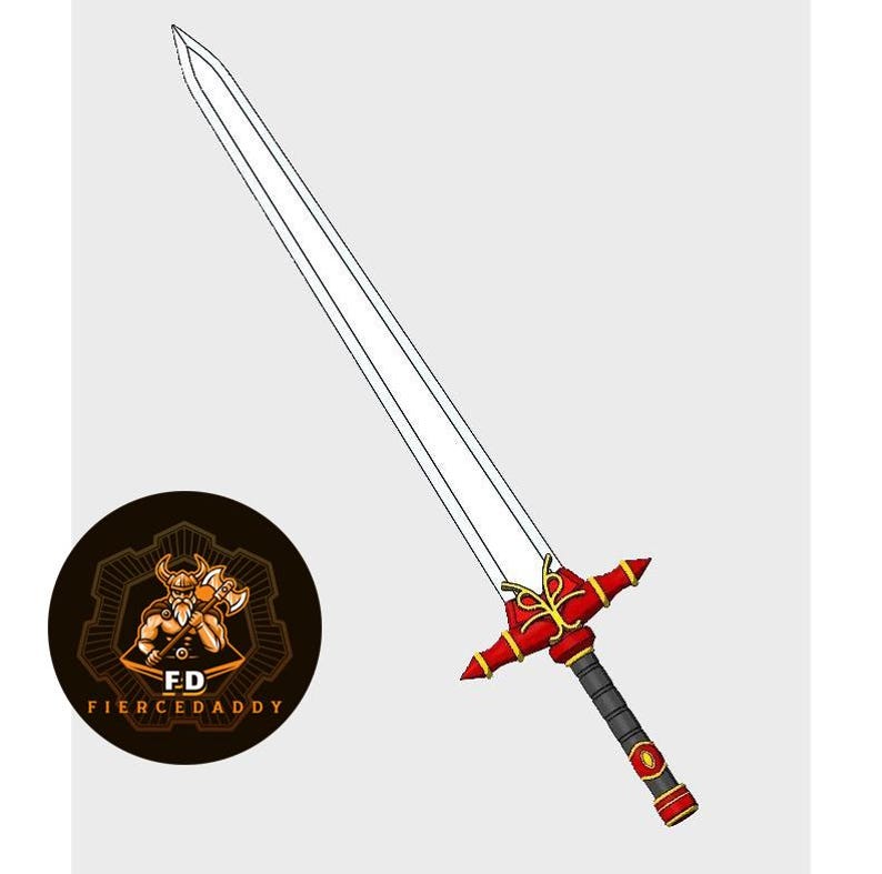 Legend of Dragoon Dart Feld's Sword STL File for 3D Printing - Download ...