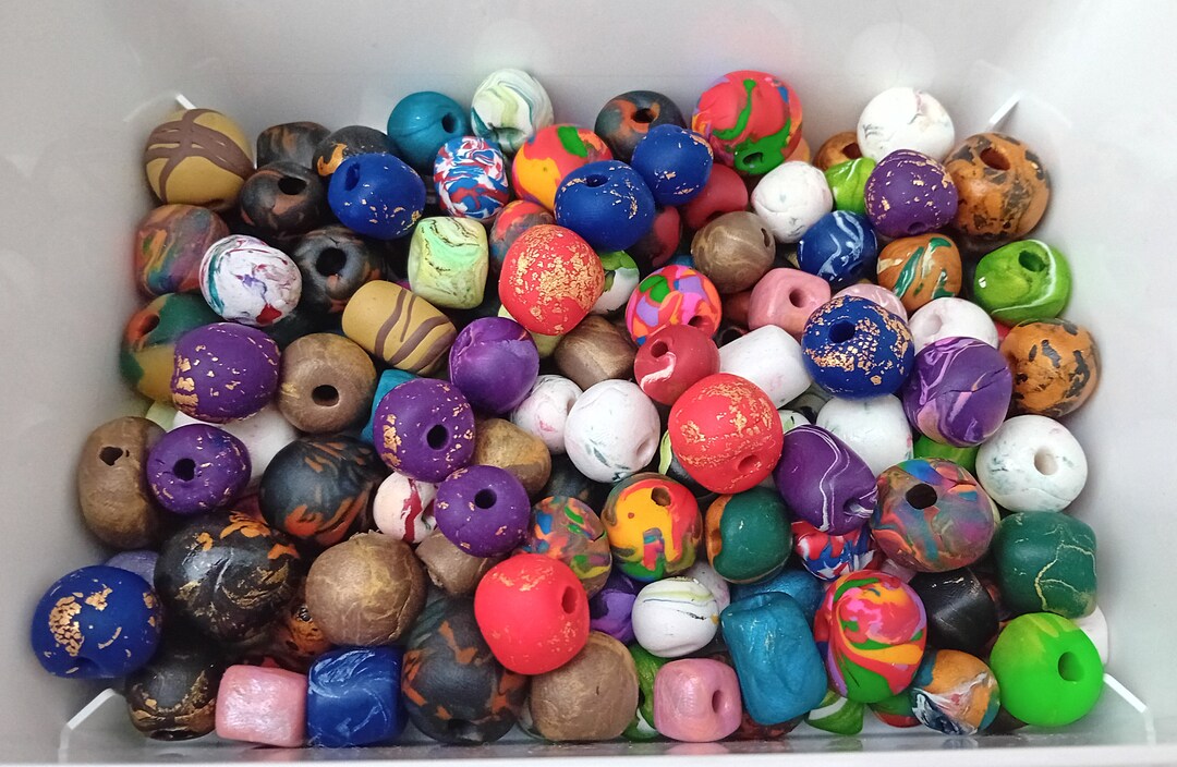 The Venerable Bead Mixed Packs of Polymer Clay Beads for Crafts and ...