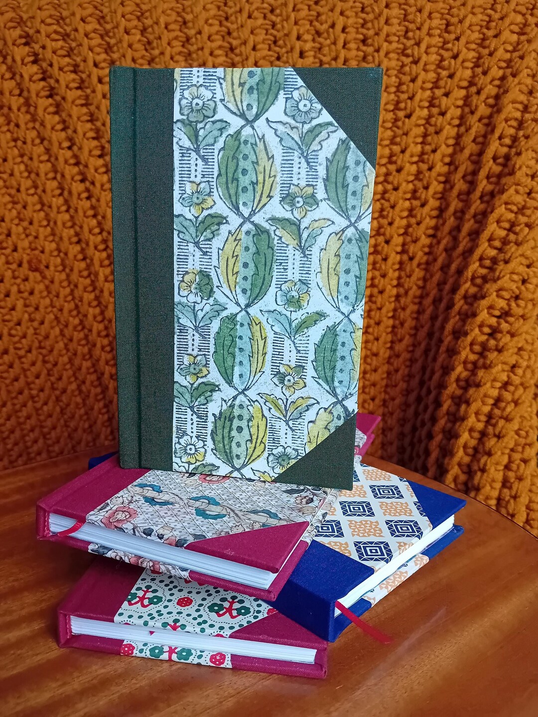 Pocket Notebook Traditional Victorian Hand Bound Blank Book With ...