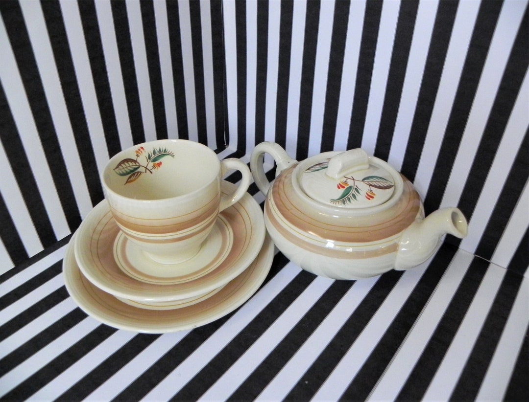 Vintage 1950's One Person Tea Set. Grindley. Hand Painted - Etsy