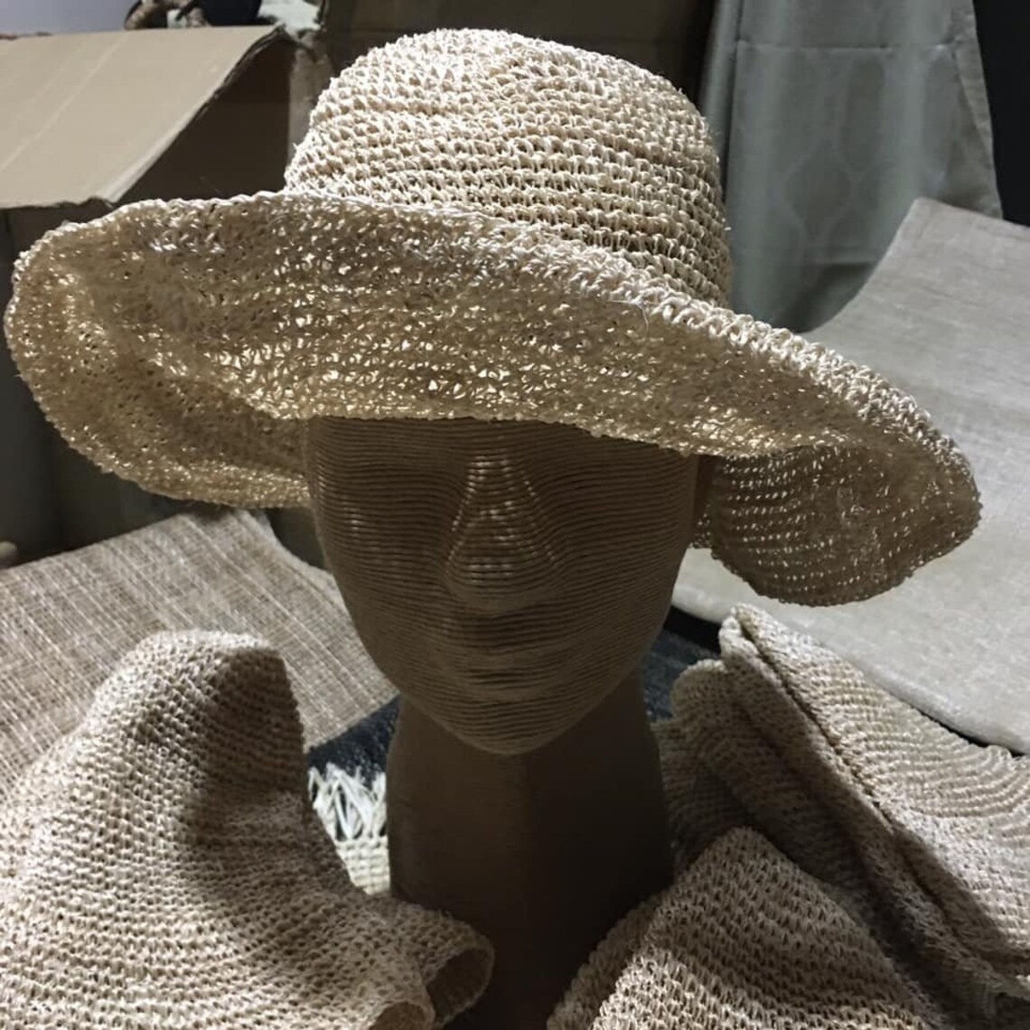 New Wholesale Handmade Abaca Straw Hat Woman Abaca crochet | Etsy