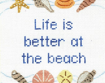 Beach Needlepoint | Etsy