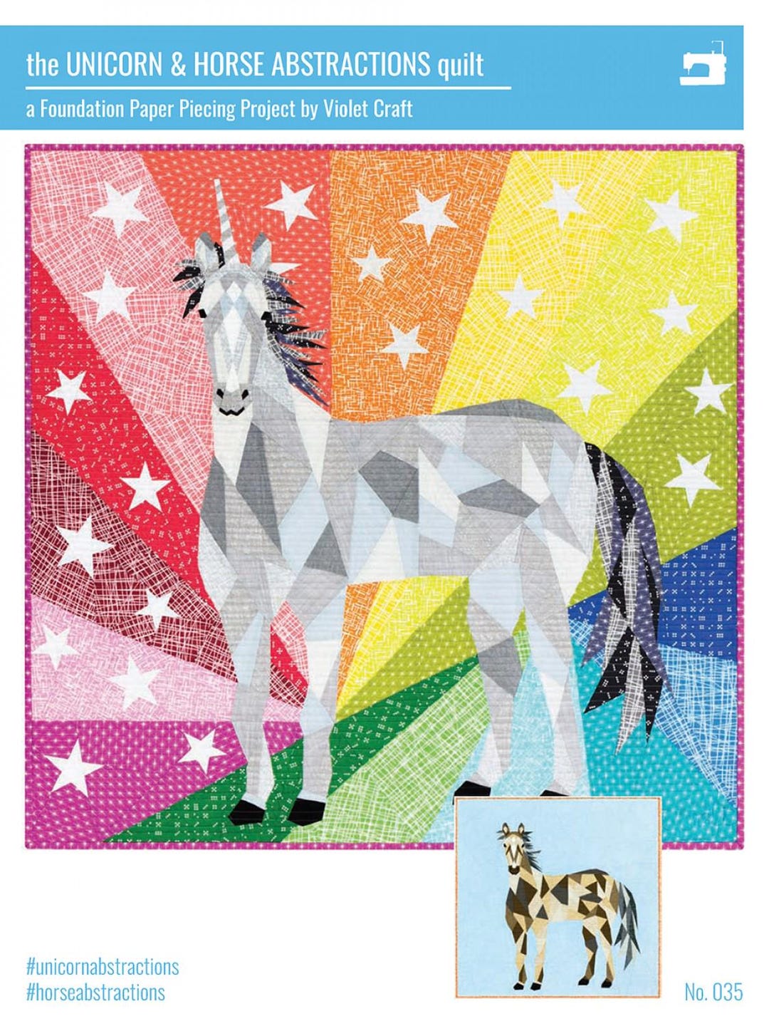 Unicorn & Horse Abstraction Quilt Pattern - Etsy