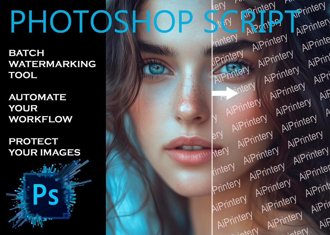 Photoshop Script for Batch Watermarking | Automate Your Digital Print Shop Workflow - Etsy