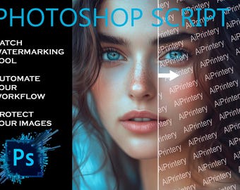 Photoshop Script for Batch Mockup Creation | Automate Your Digital Print Shop Workflow - Etsy