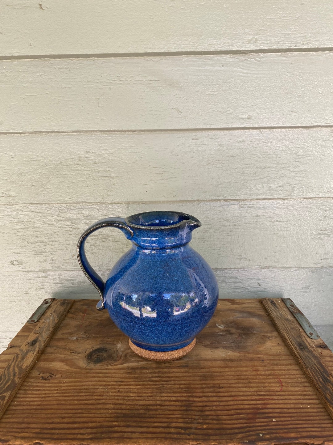 Studio Pottery Pitcher// Mark Blumenfeld Laguna CA// - Etsy