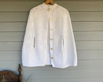 Hand Knit Cape | Etsy