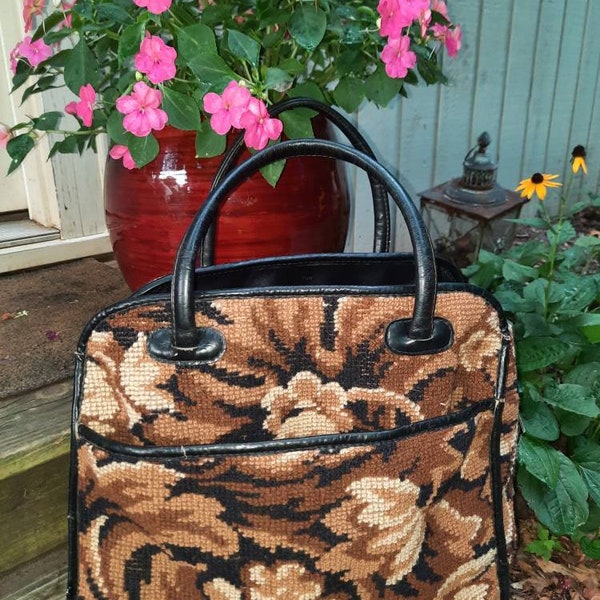 Vintage Carpet Bag - Etsy
