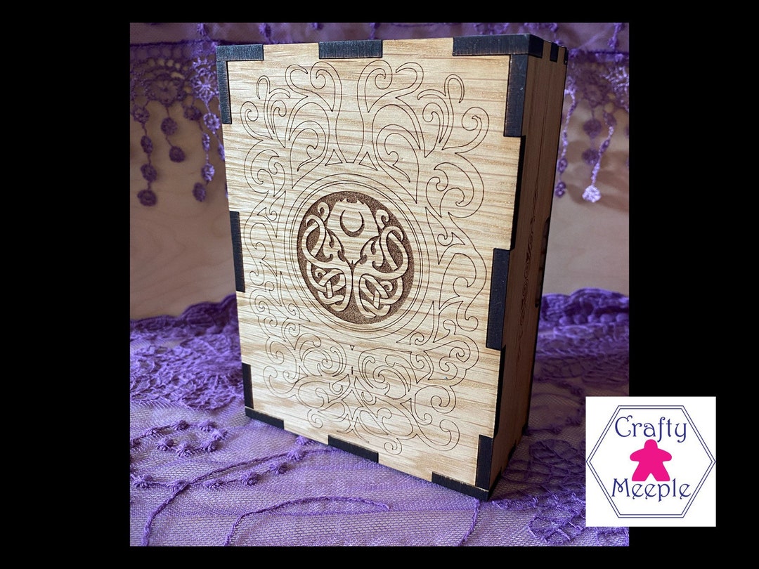 Cthulhu Wooden Box - Celtic Octopus - Tarot - Crystal - Keepsake - Gift ...
