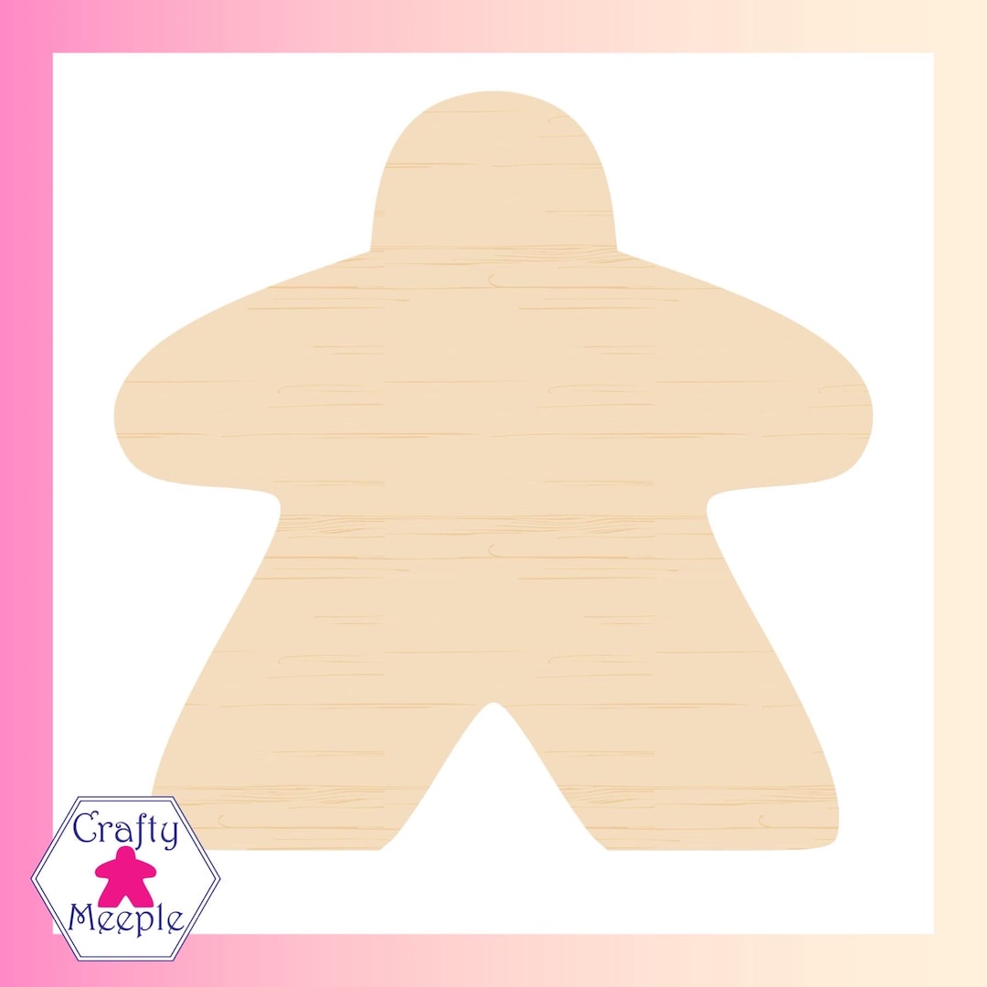 Meeple Shape - Wood or Acrylic - Wall Hanging - Decor - Customized ...