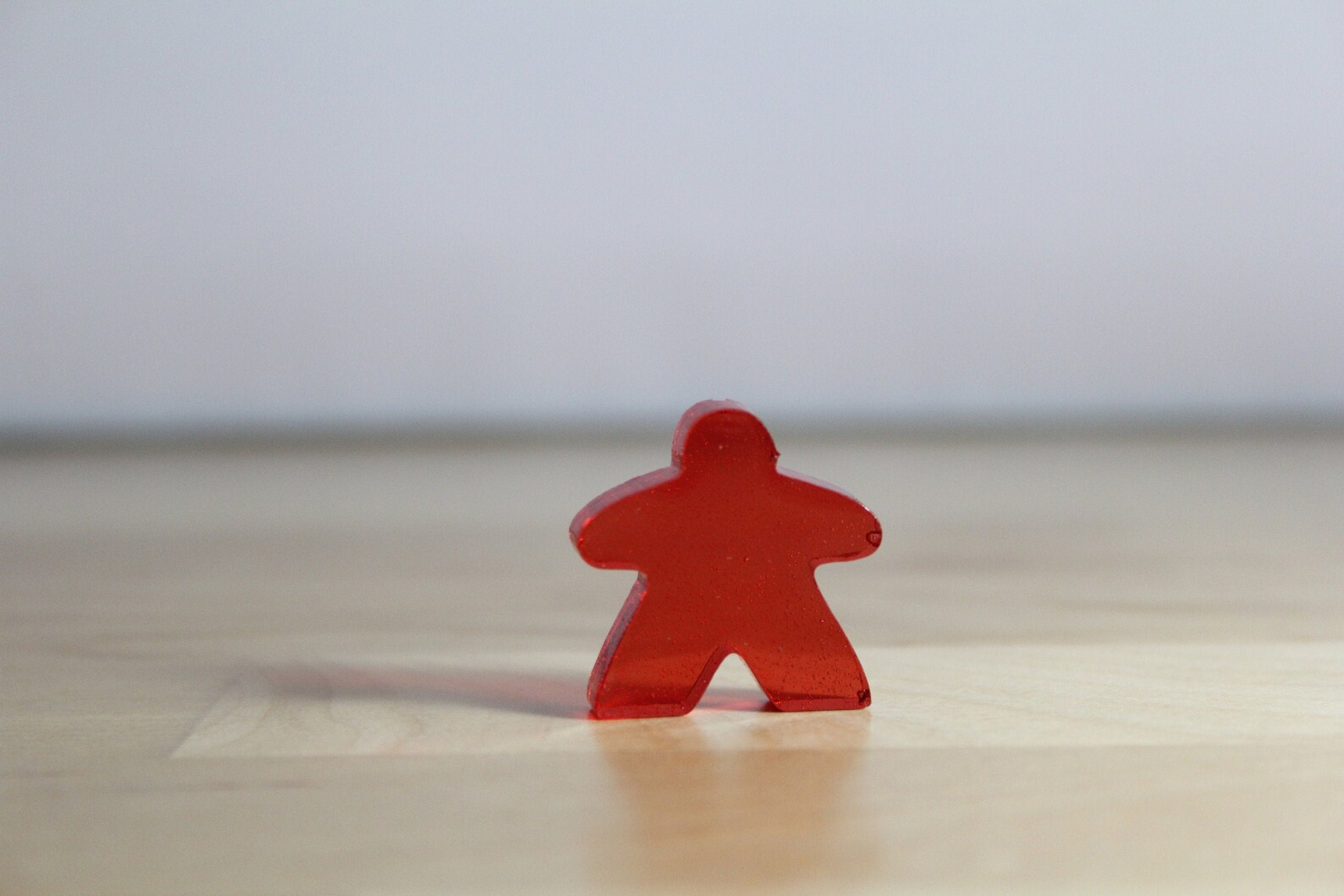Red Translucent Meeple One of a Kind Resin Art Hand Made - Etsy