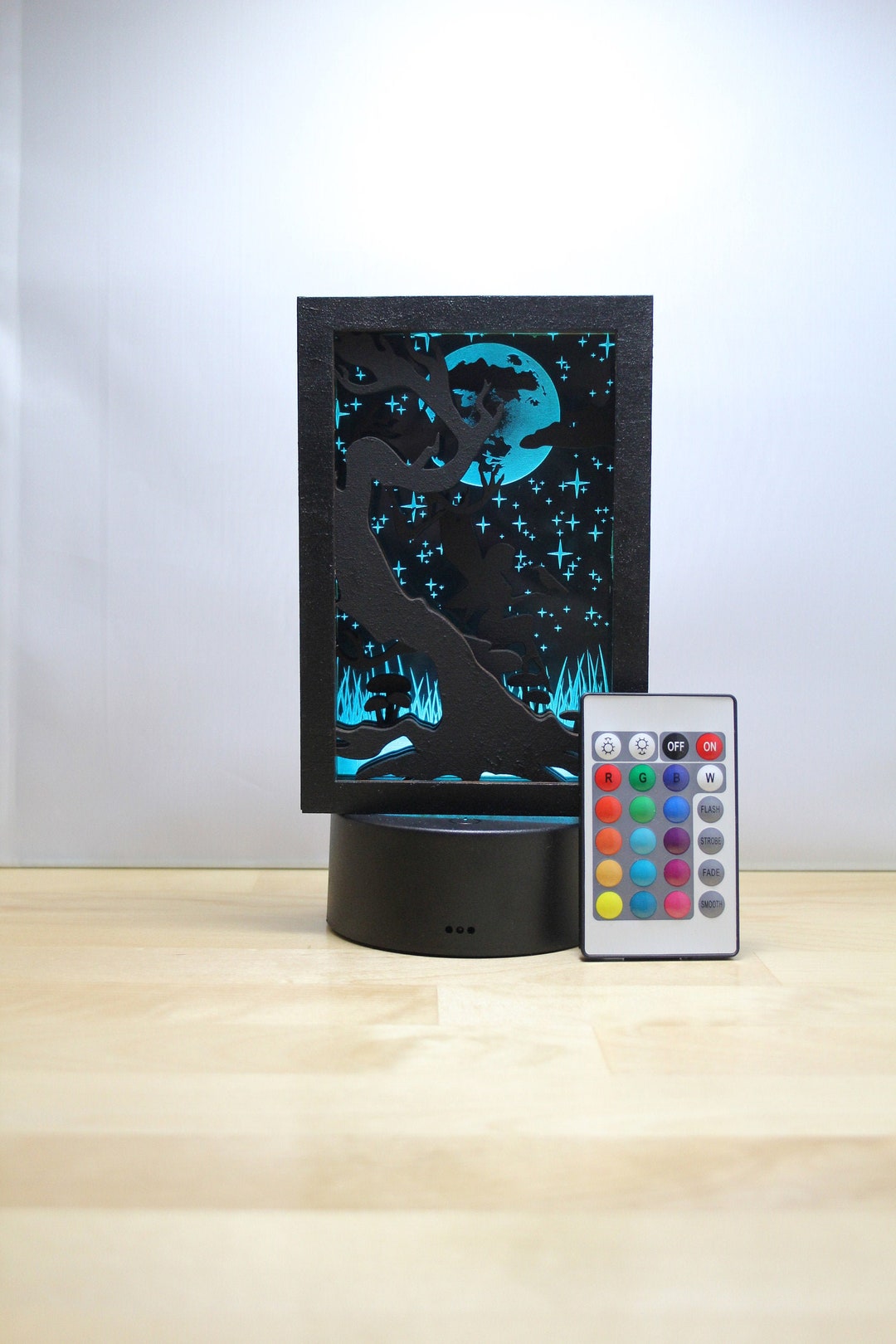 Fairy Light Shadow Box (color Changing, With Remote) - Etsy