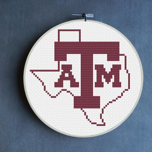 Texas A&M Logo Cross Stitch Pattern ONLY - Etsy