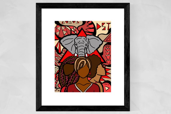 Delta Sigma Art Delta Art Prints Black Artists African - Etsy