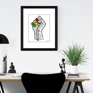 Protest Art, Revolution Wall Art, Black Lives Matter Artwork, African ...