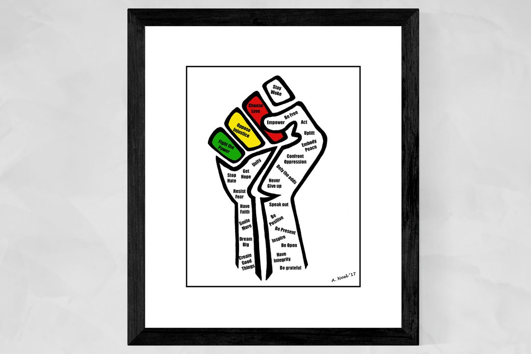 Protest Art, Revolution Wall Art, Black Lives Matter Artwork, African ...