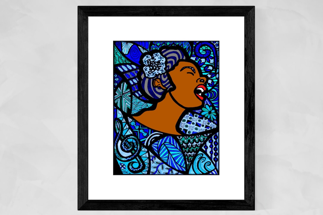 Harlem Renaissance Art, Billie Holiday Art, Jazz Art Print, Music ...