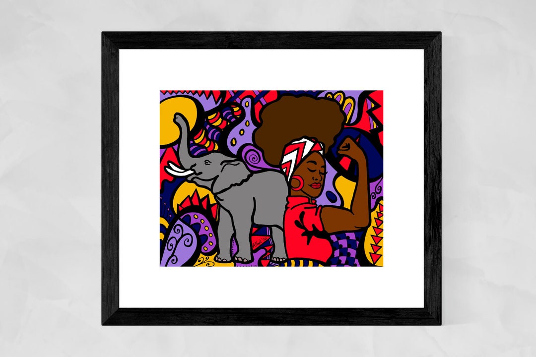 Delta Sigma Art, Delta Art Prints, Black Sorority Artwork, African ...