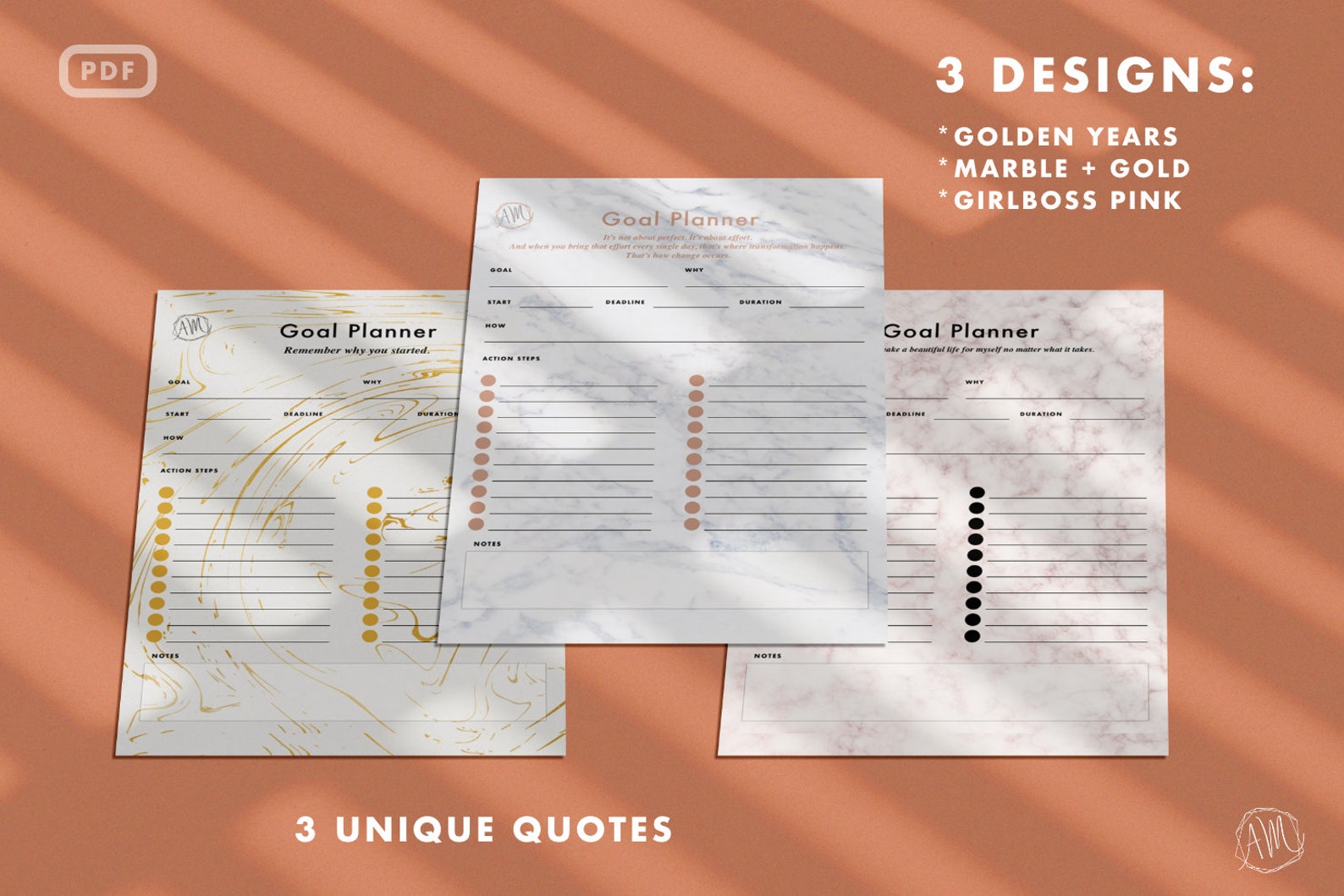 Printable PERSONAL Goal Planner Diy Stationery Daily PDF - Etsy
