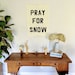 Pray for Snow Tapestry Free Shipping. Next Day Shipping - Etsy