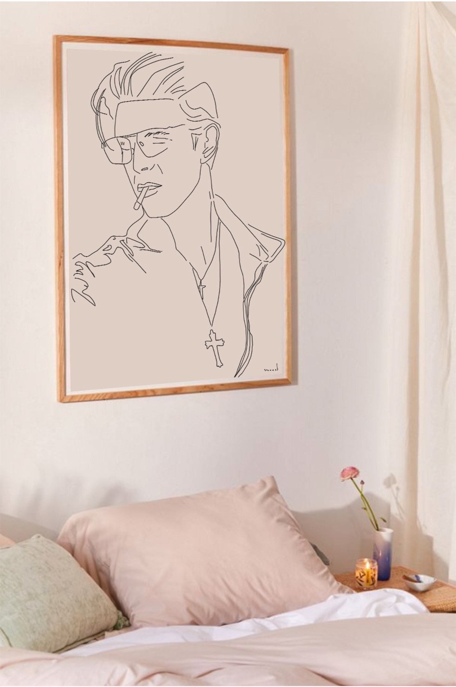 Bowie Forever, David Bowie, Minimalist Line Art, Modern Art, Original ...
